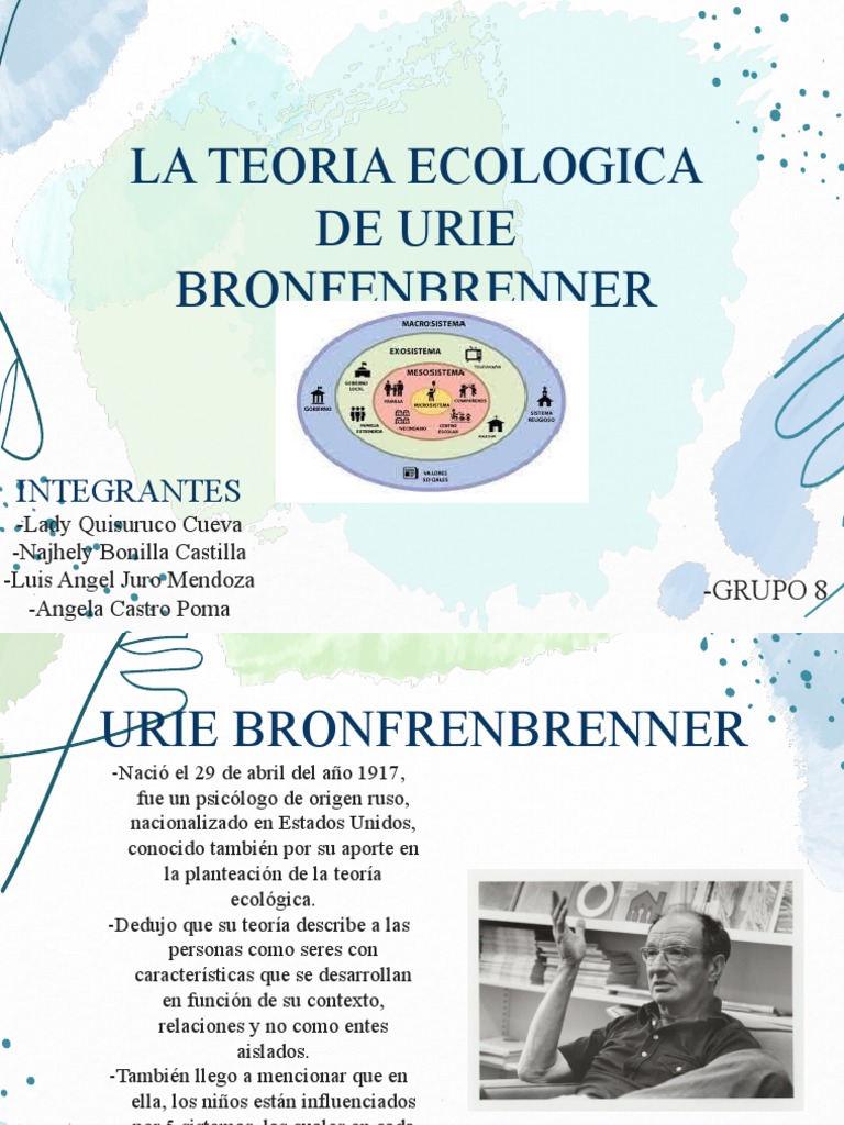 Teoría Ecológica de Urie Bronfenbrenner | PDF | Teoría | Ciencias del ...