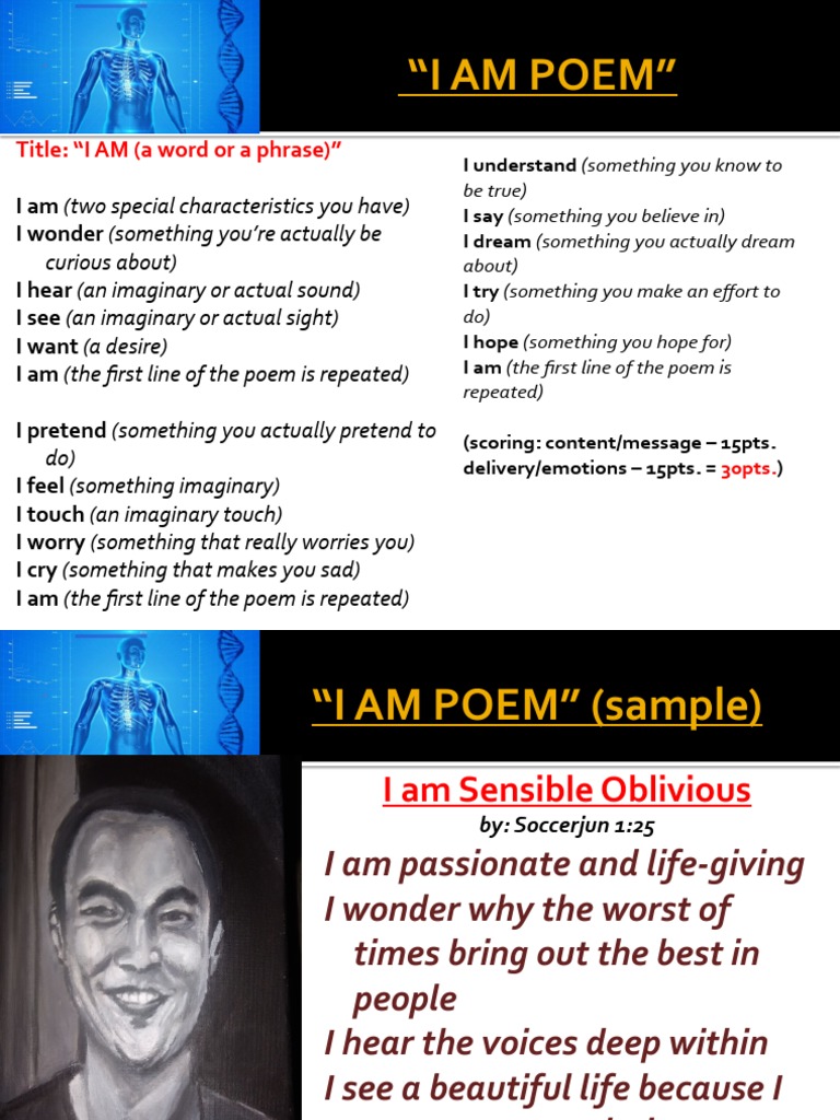 Task 2 I Am Poem Sample | PDF