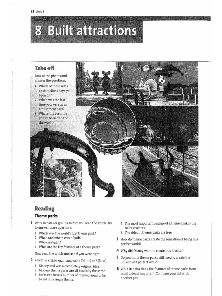 Reading 3 - Theme Parks | PDF
