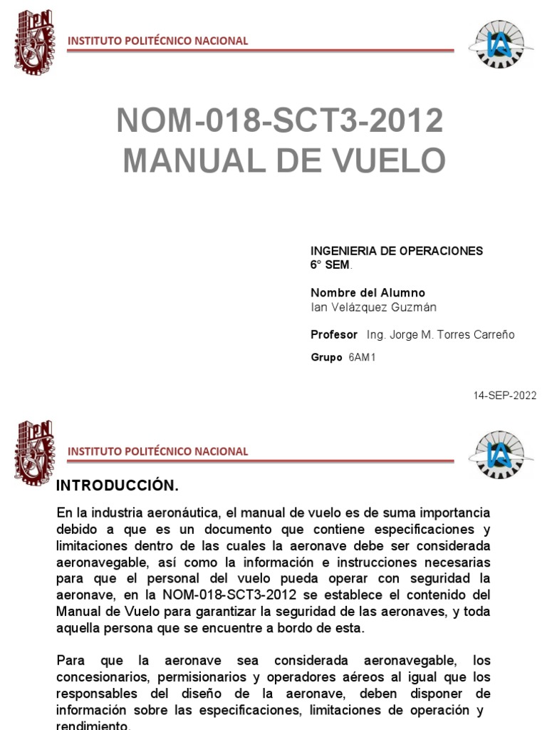 Resumen Afm Nom 018 Sct3 2012 | PDF