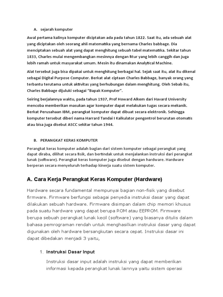 Sejarah Komputer | PDF | Teknologi & Rekayasa