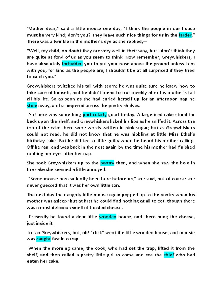 The Little Thief in The Pantry PDF | PDF