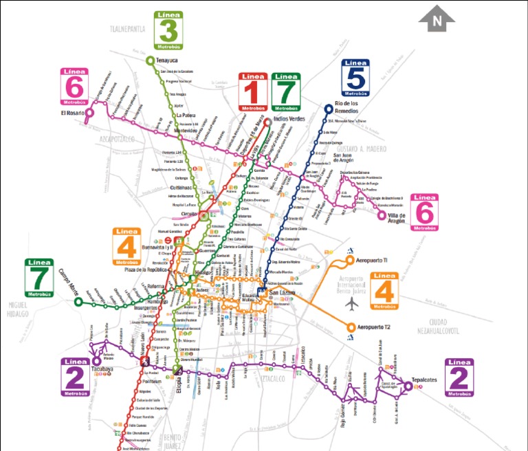 Mapa Metrobus | PDF