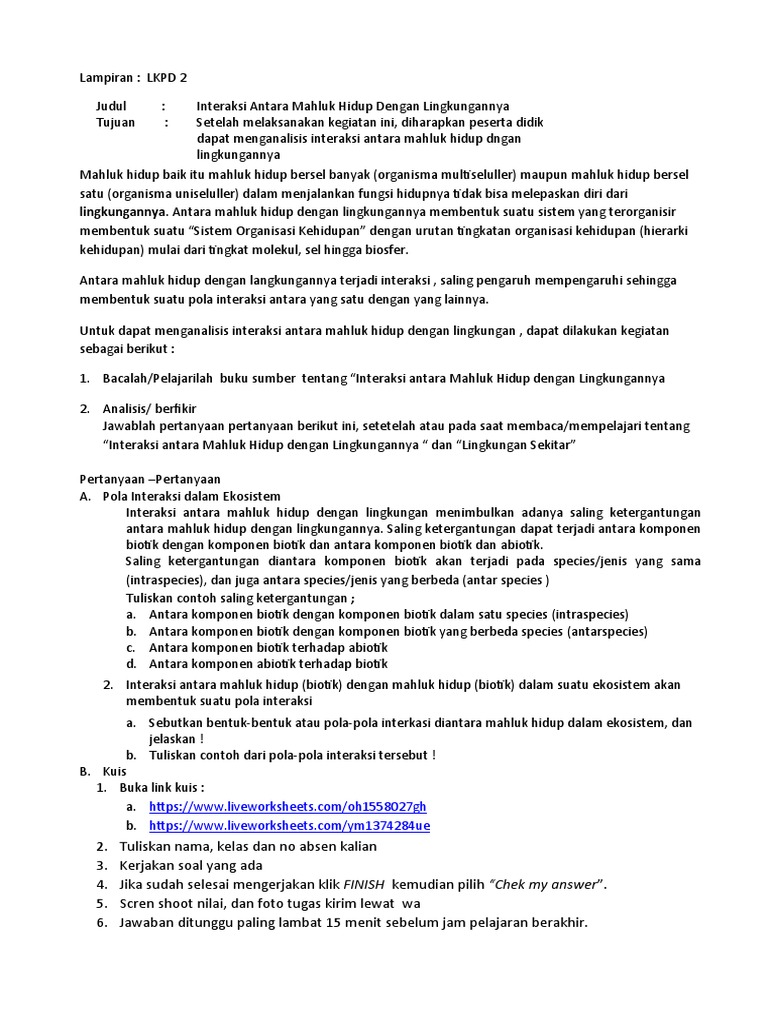LKPD 2 | PDF | Sains & Matematika