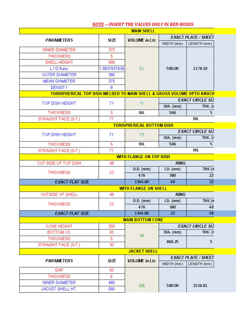 Pressure Vessel Specifications | PDF
