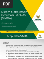 Panduan SIMBA untuk Operator Zakat | PDF