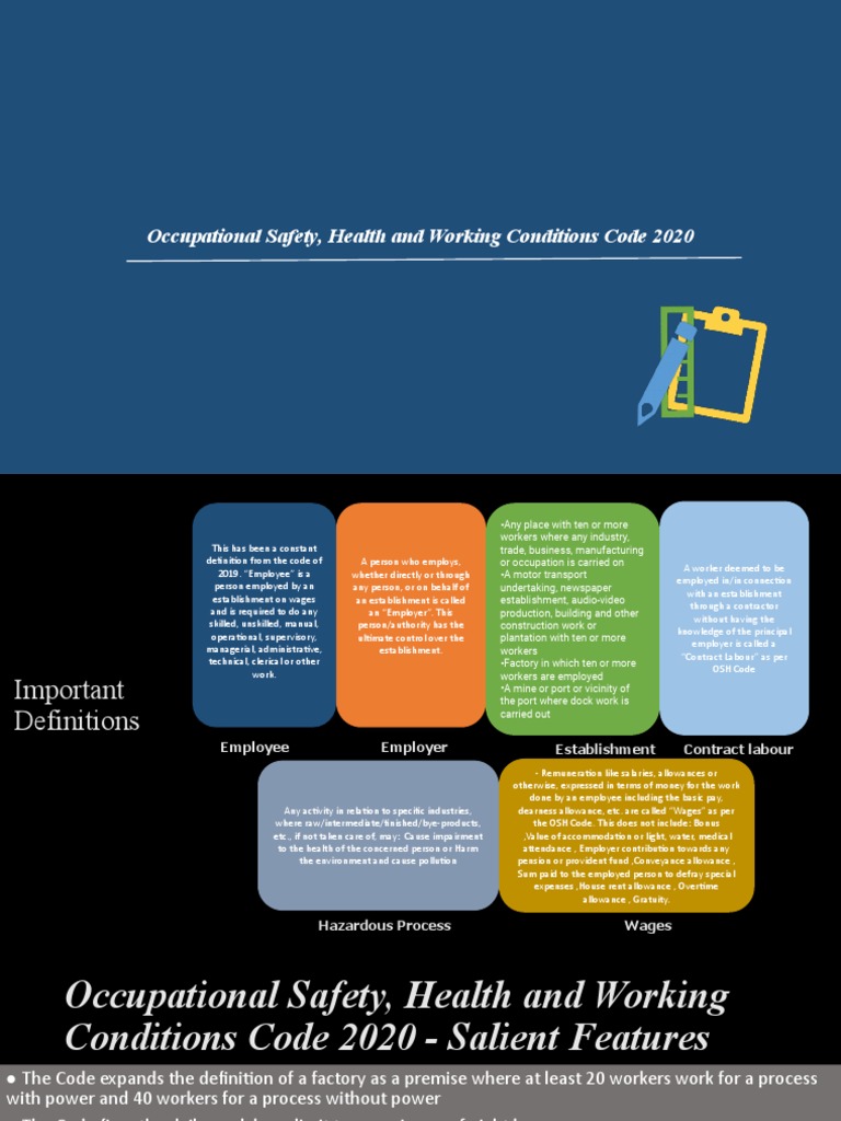 Occupational Safety, Health and Working Conditions Code | Download Free ...