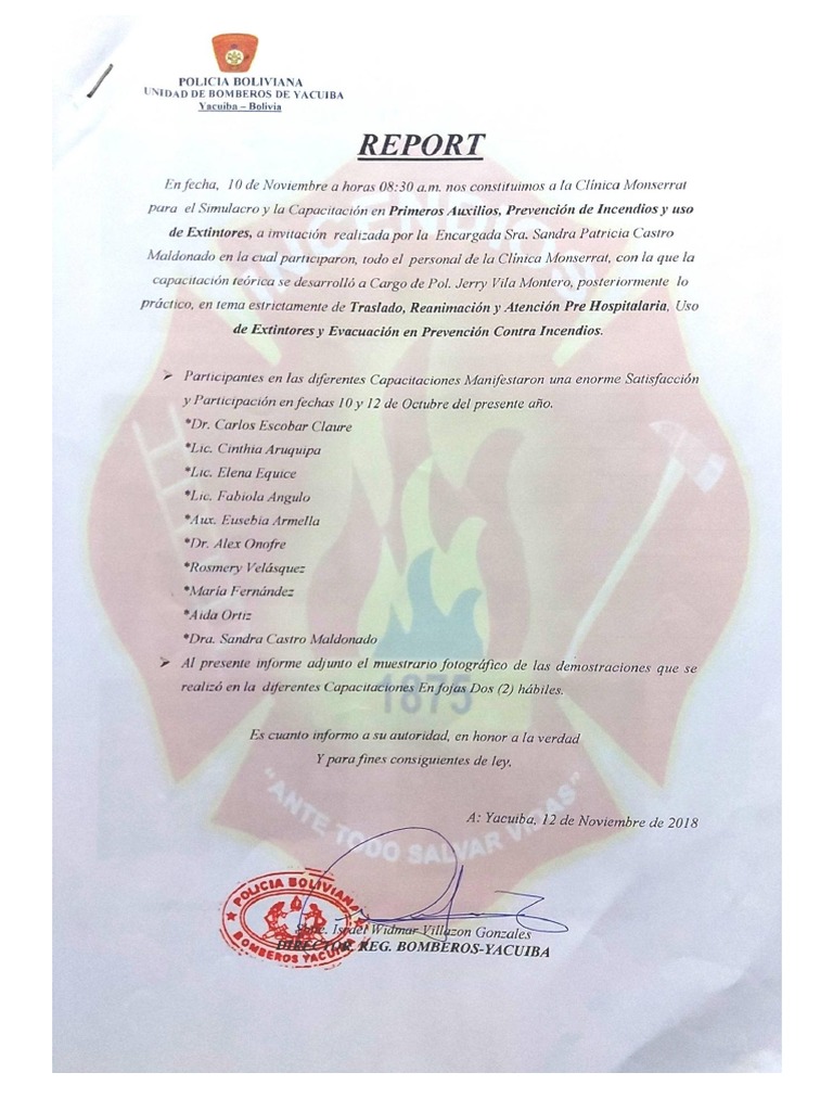 Registro de Simulacro de Emergencias | PDF