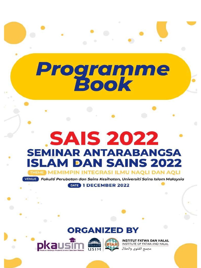 Programme Book SAIS 2022 | PDF