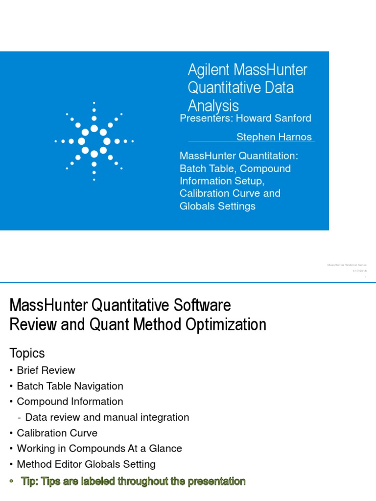 Session 2 Quantitative Analysis Advanced | PDF | Tandem Mass Spectrometry | Sampling (Statistics)