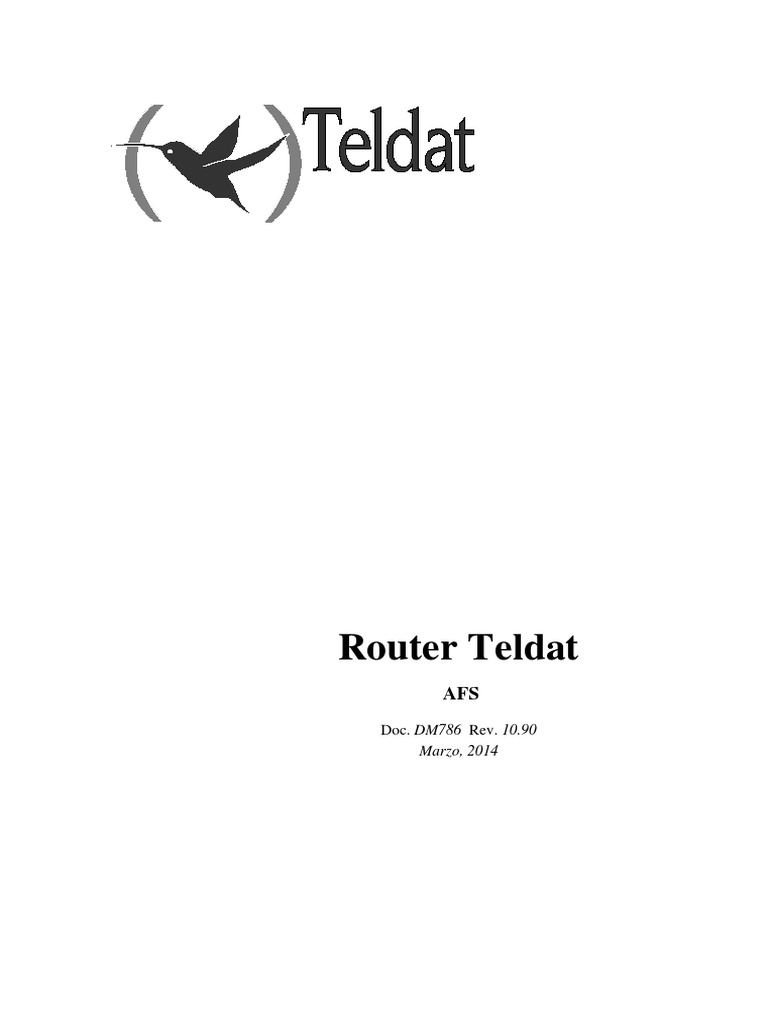 Configuración del Sistema AFS Teldat | PDF | Protocolo de Control de ...