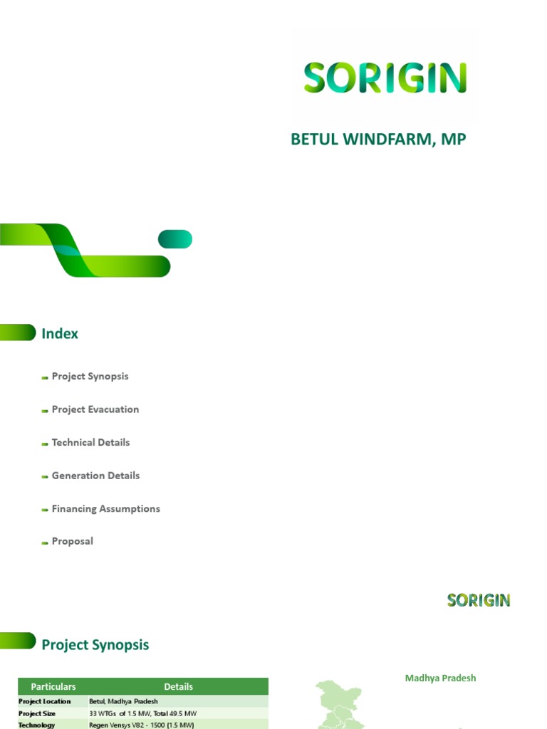 Betul Windfarm Project Overview | PDF | Electric Power Transmission ...