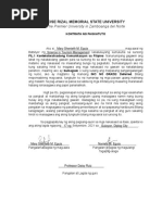 Kasunduan NG Magulang at NG Paaralan Sa Pagbabayad | PDF