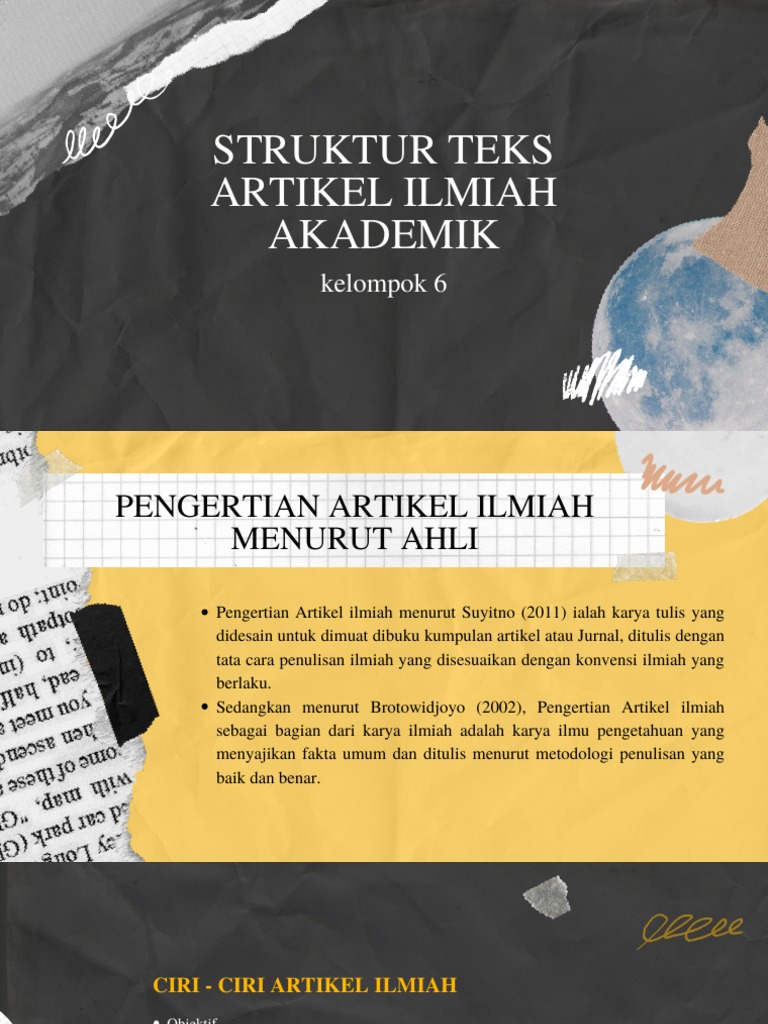 Struktur Teks Artikel Ilmiah Akademik-2 | PDF