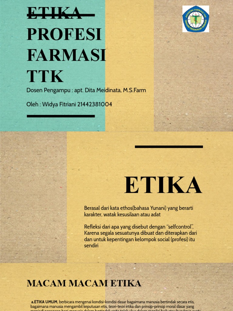 Etika TTK | PDF | Pengembangan Diri | Kesehatan Holistik