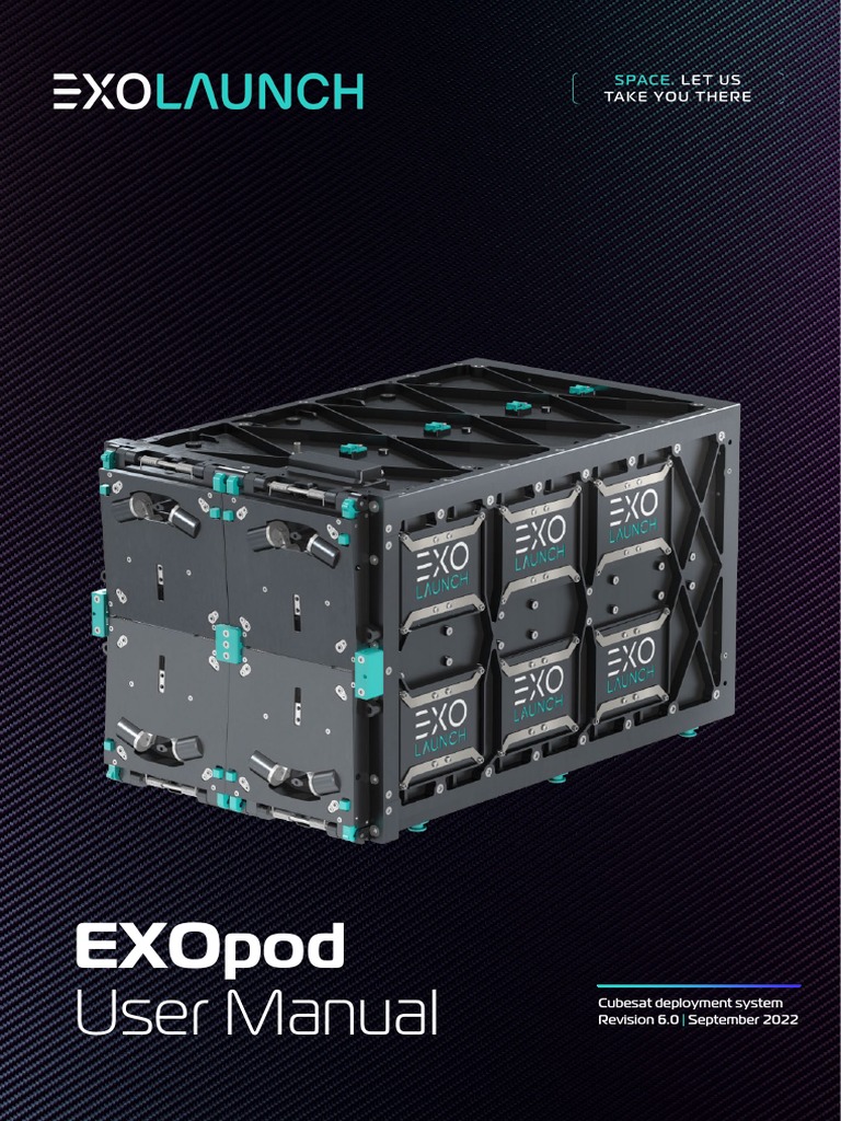EXOpod User Manual September 2022 | PDF | Electrical Connector ...