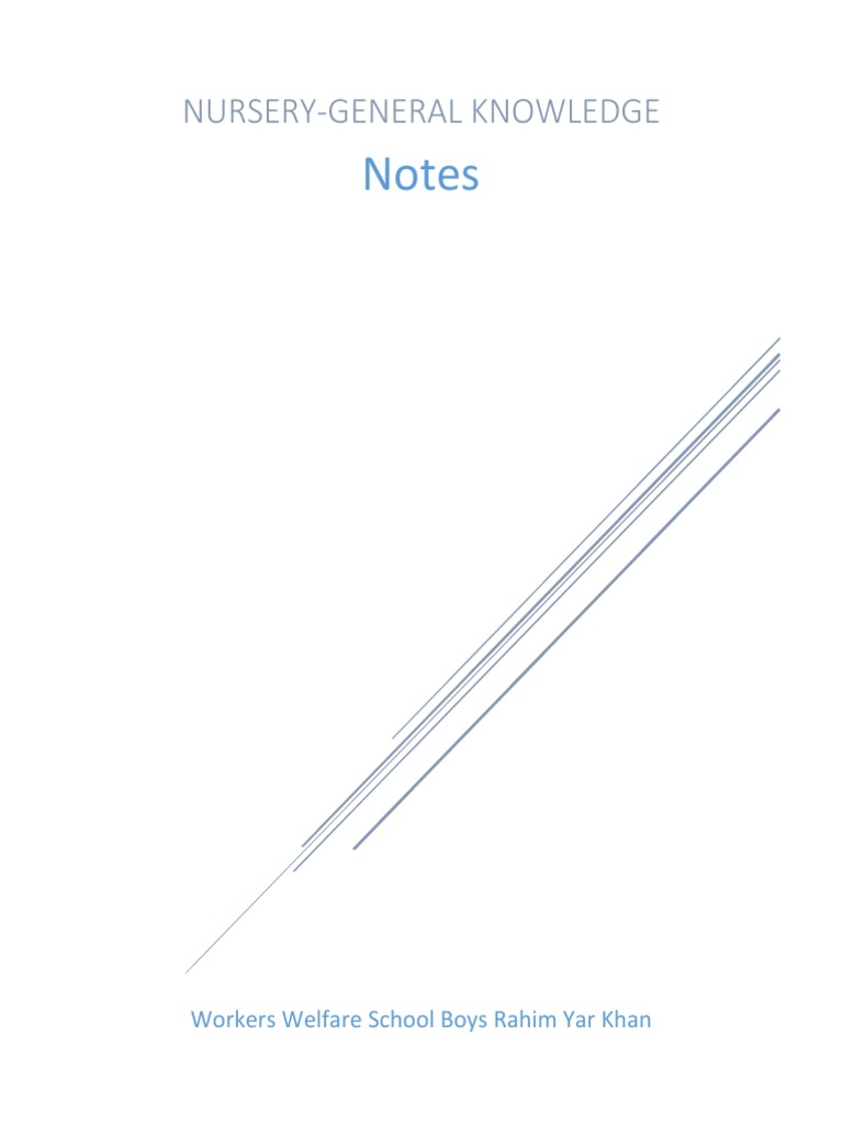 Nursery Notes 2020 | PDF