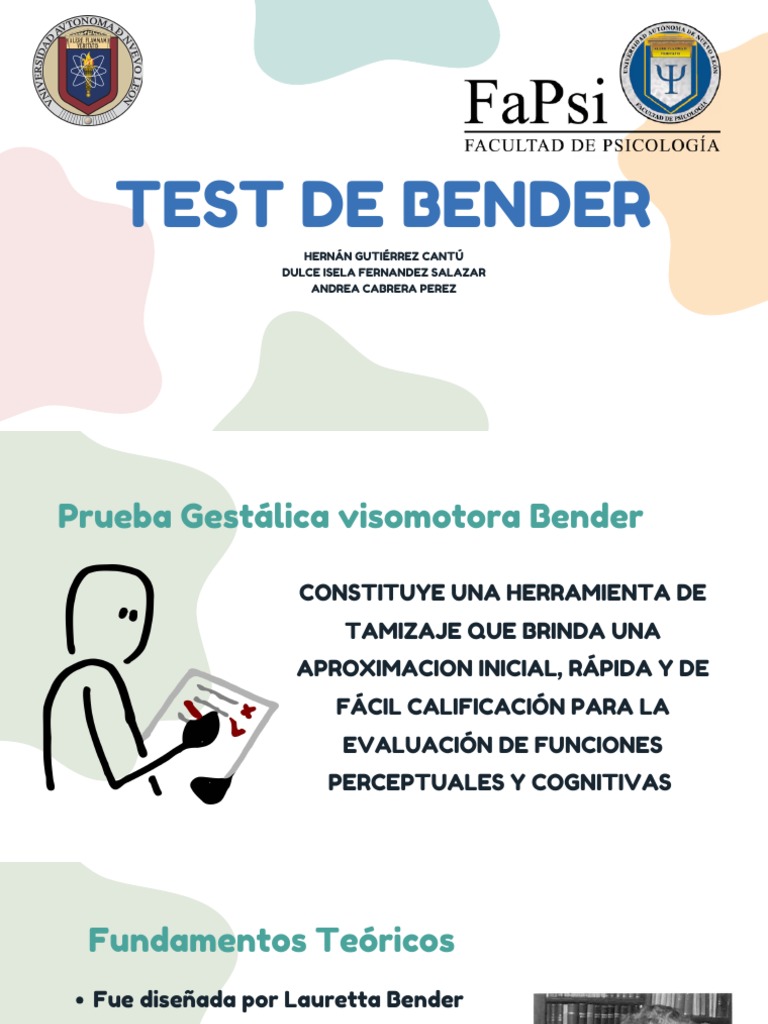 Evaluación de la Prueba Bender en Niños | PDF | Validez (Estadísticas ...