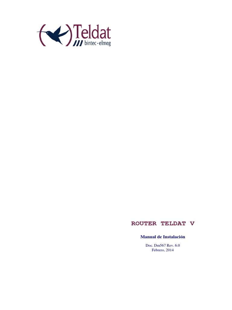 Dm567v6 Instalacion Teldat V | PDF | Línea de abonado digital | Antena ...