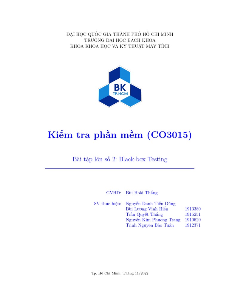 CO3015 Software Testing Project 2 | PDF