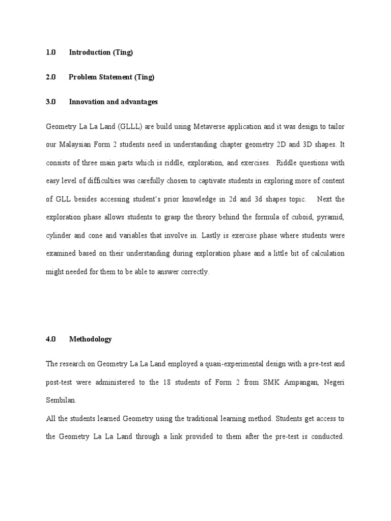 Methodology | PDF | Geometry | Learning
