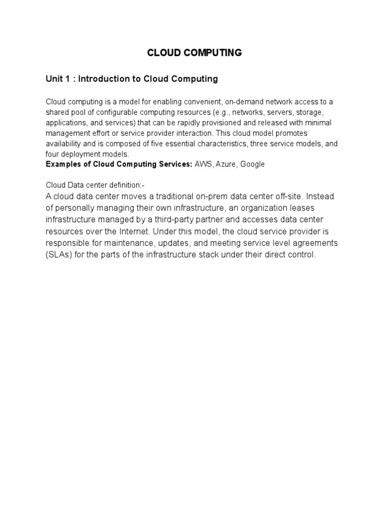 Cc Notes Pdf Cloud Computing Virtualization 6558