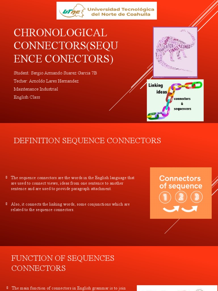 Chronological Connectors (Sequence Conectors) | PDF | Linguistics