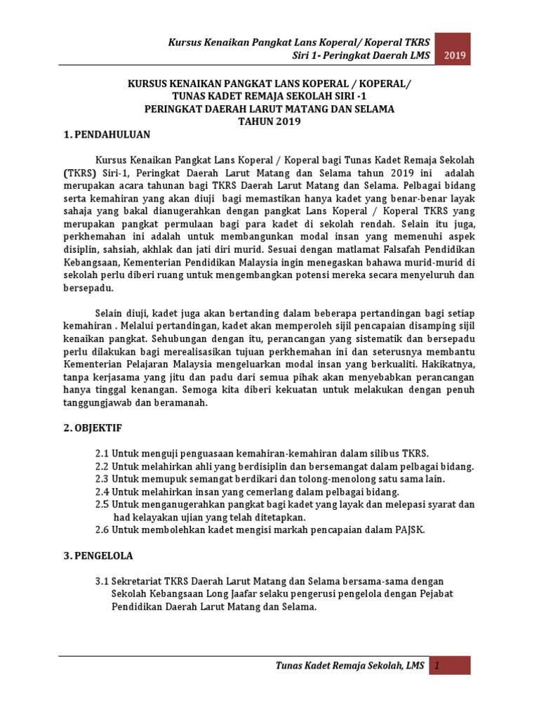 Koperal Lans LMS1-19, Paperwork | PDF