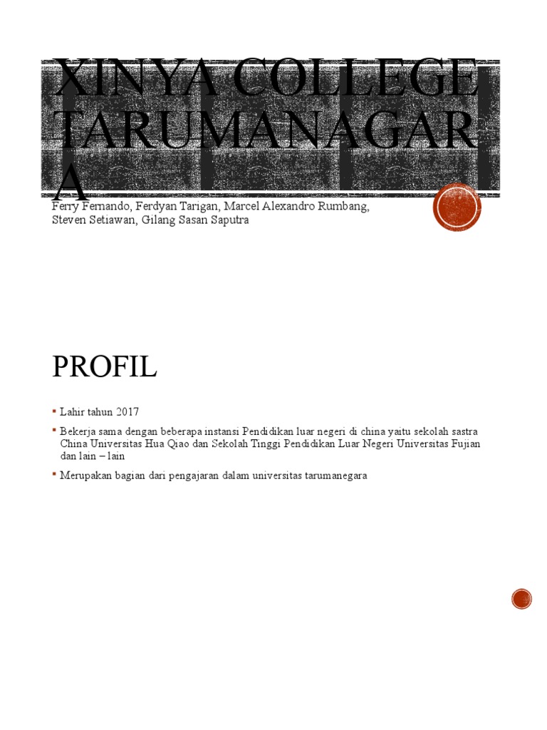 Xinya College Tarumanagara | PDF