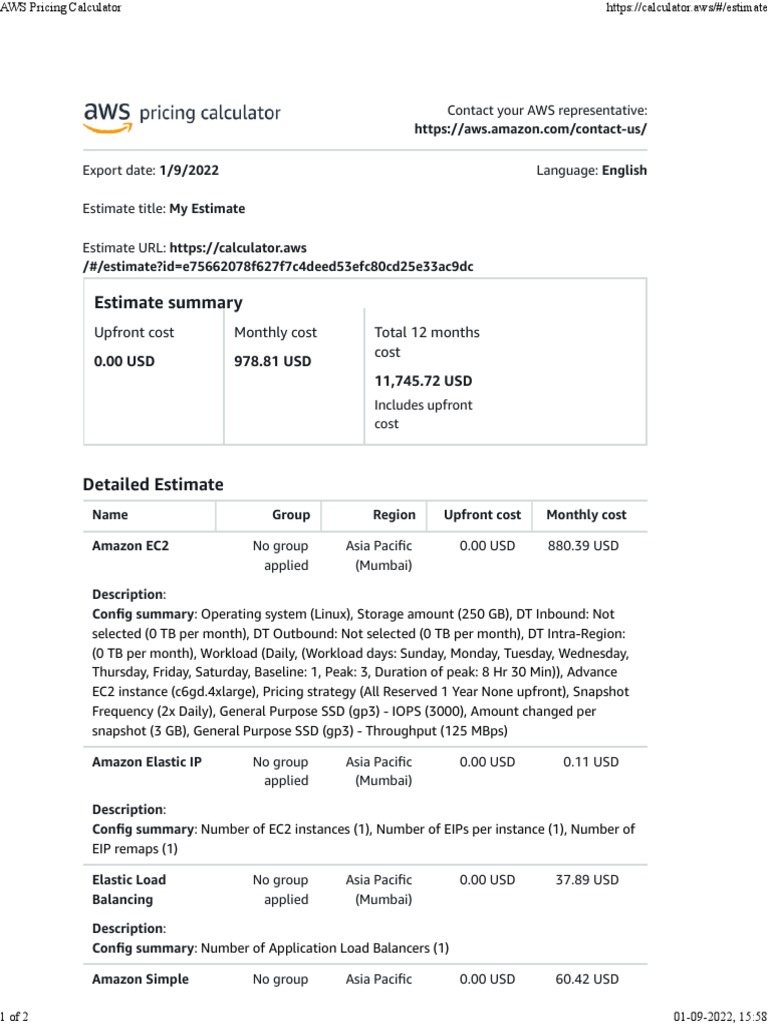 AWS Server Pricing | PDF | Amazon Web Services | Computer Science