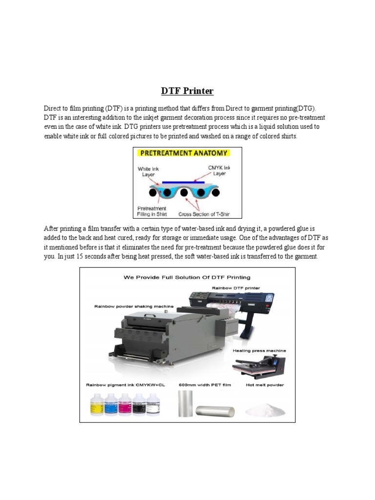 DTF Printer Project | PDF | Printer (Computing) | Printing
