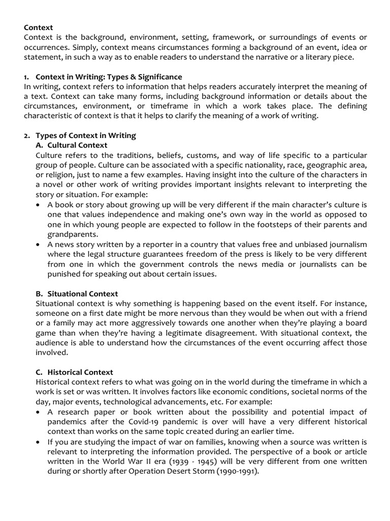 Context | PDF | Information | News