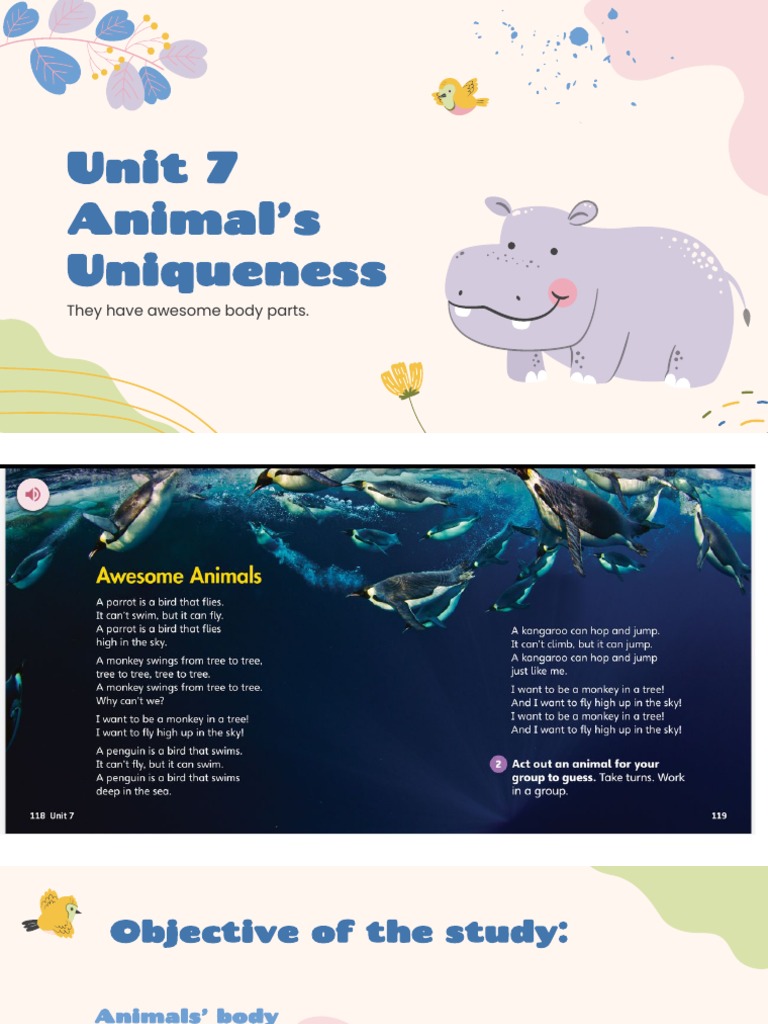 Unit 7 - Animals' Uniqeness | PDF | Elephant | Organisms