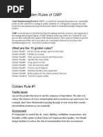 Complete Template For GMP Manual | PDF | Food Safety | Sanitation