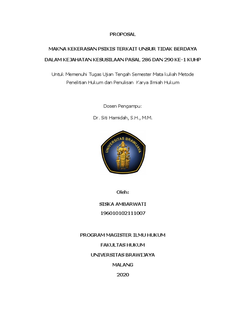 Makna Kekerasan Psikis Terkait Unsur Tidak Berdaya Dalam Kejahatan ... Makna Kekerasan Psikis Terkait Unsur Tidak Berdaya Dalam Kejahatan ...