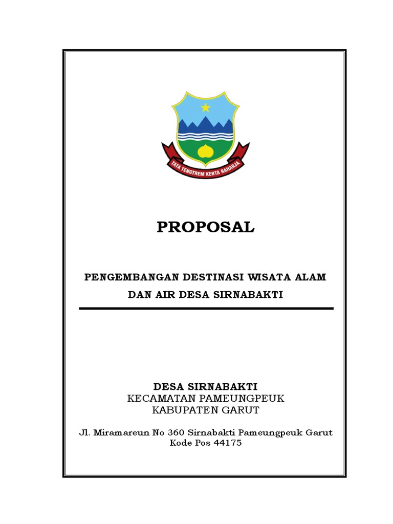 Proposal Destinasi Wisata Alam Dan Air | PDF