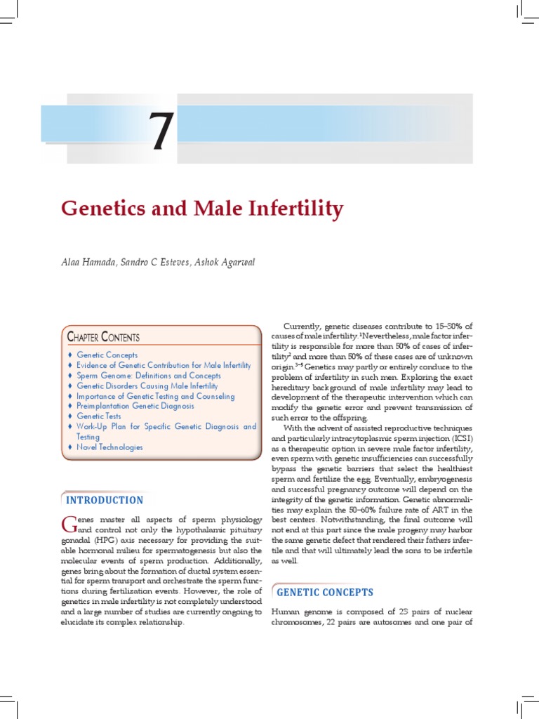 53 Hamada Et Al Genetics and Male Infertility | PDF | Allele | Gene