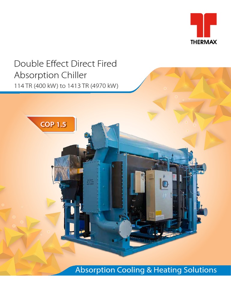 Thermax Double Effect Direct Fired Brochure | PDF | Heat Exchanger | Water