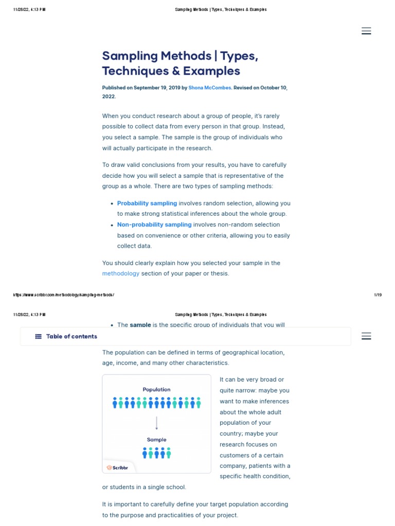Sampling Techniques Along Examples For Understanding-Final | PDF | Sampling (Statistics ...