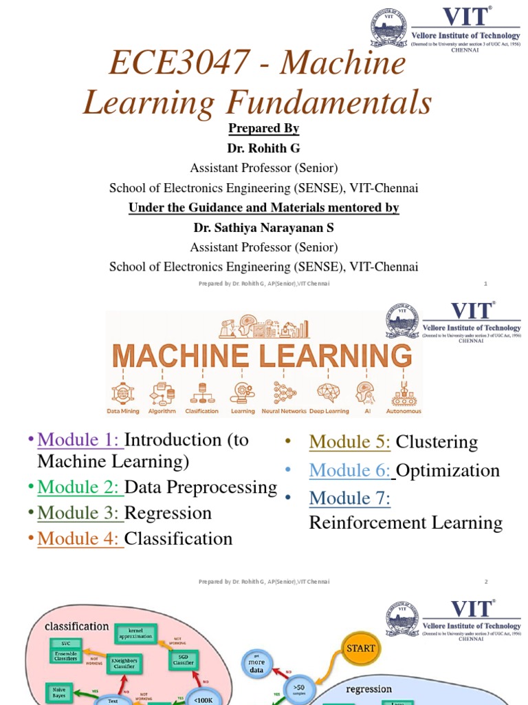Module - 5 - ECE3047 - Machine Learning | PDF | Cluster Analysis | Algorithms And Data Structures