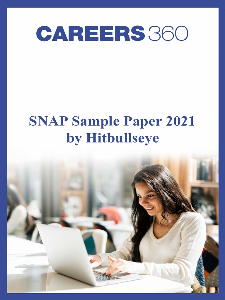 SNAP Sample Paper 2021 by Hitbullseye-1 | PDF