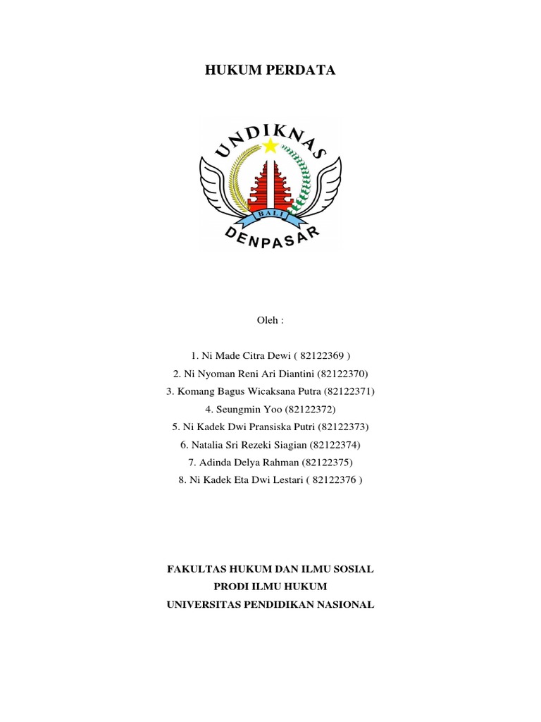 PDF Makalah Hukum Perdata | PDF