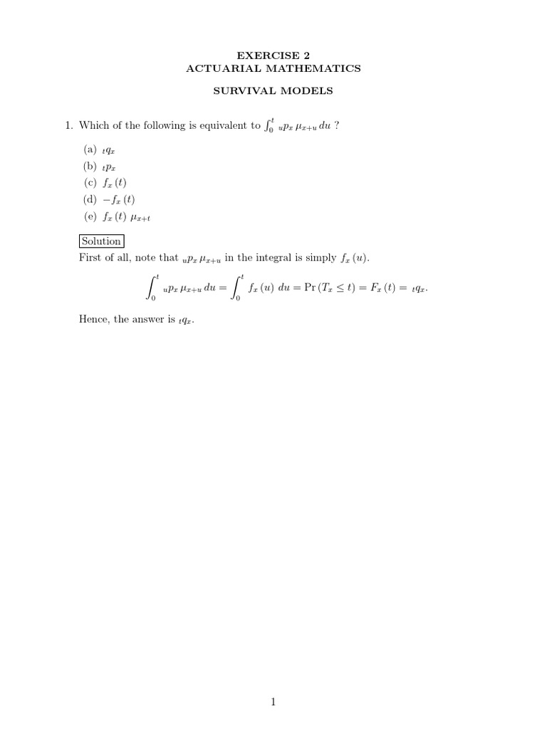 Exercise 2 - Solution | PDF