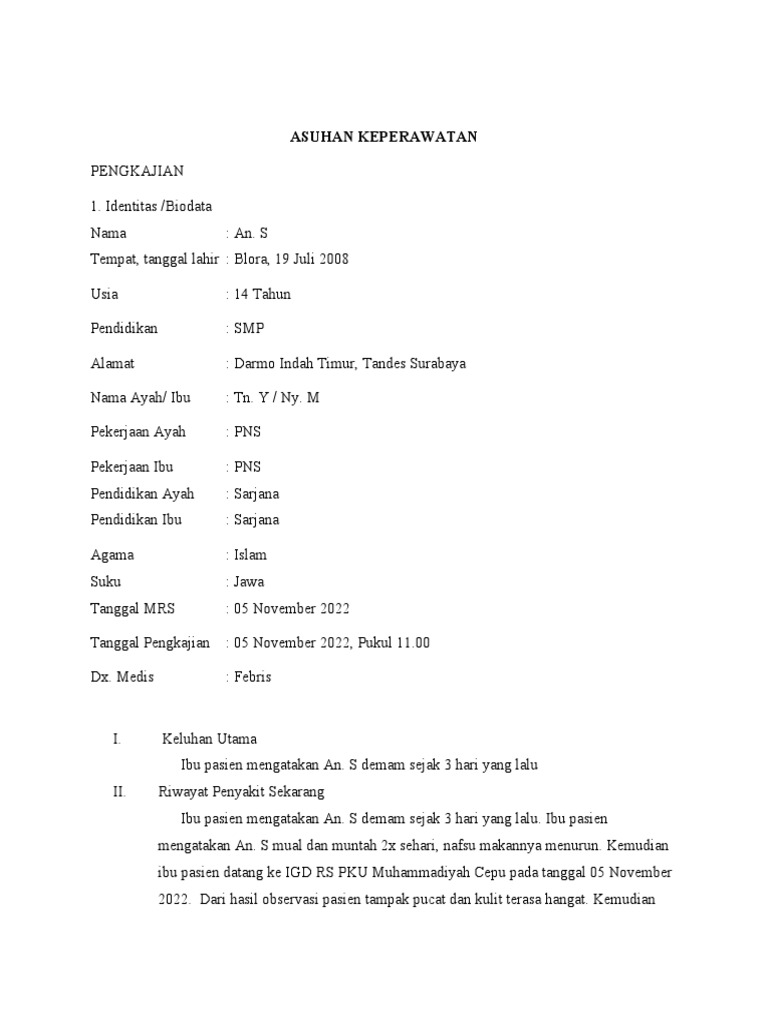 Askep Resume Anak | PDF