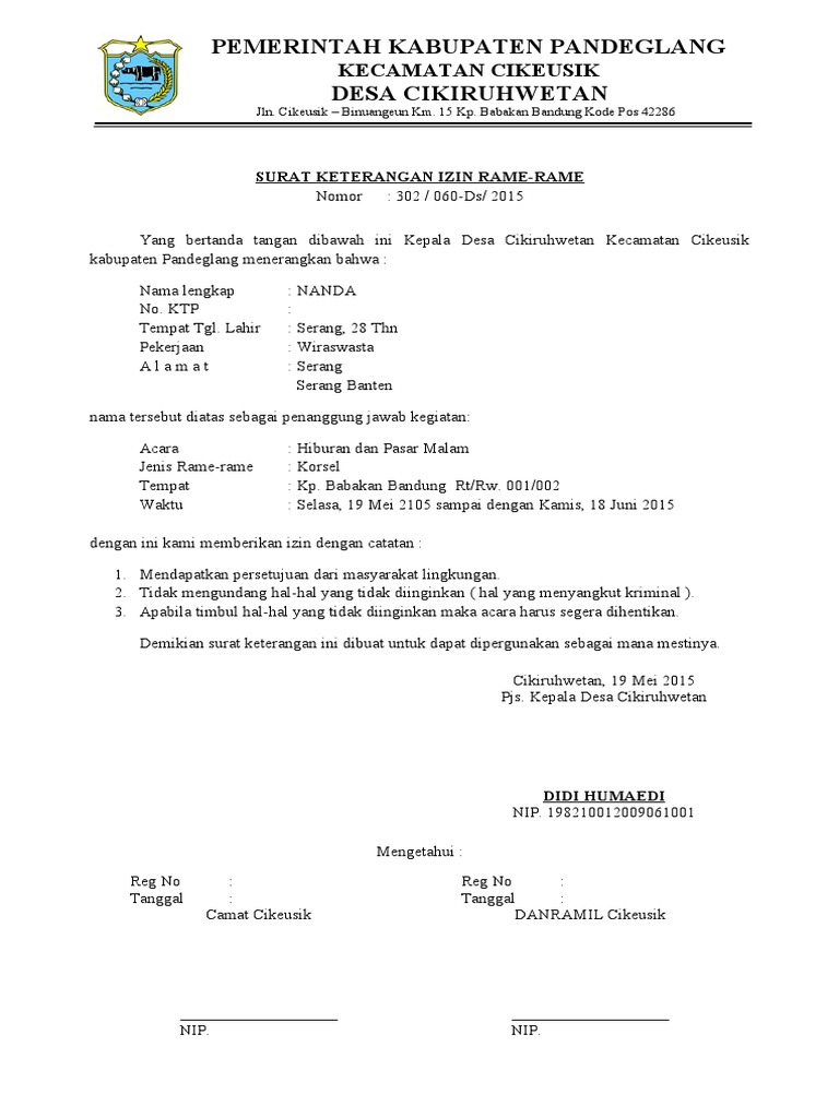 Izin Rame-Rame | PDF