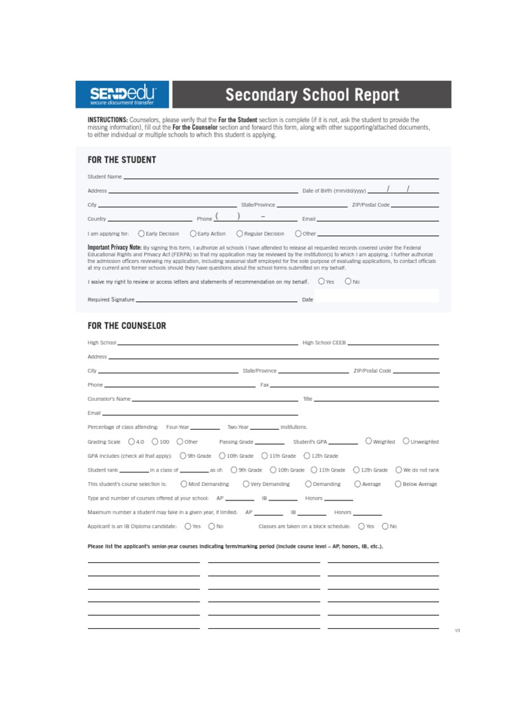 Secondary School Report Recommendation Form | PDF | Felony | Justice