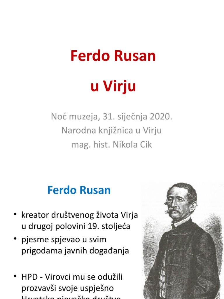 Ferdo Rusan | PDF