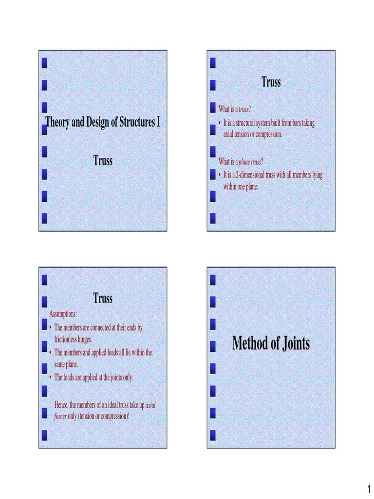 04 Truss Pdf Truss Force