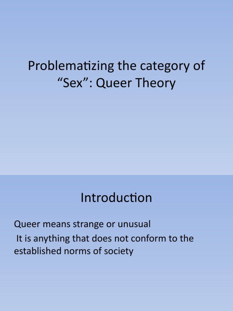 Queer Theory | PDF