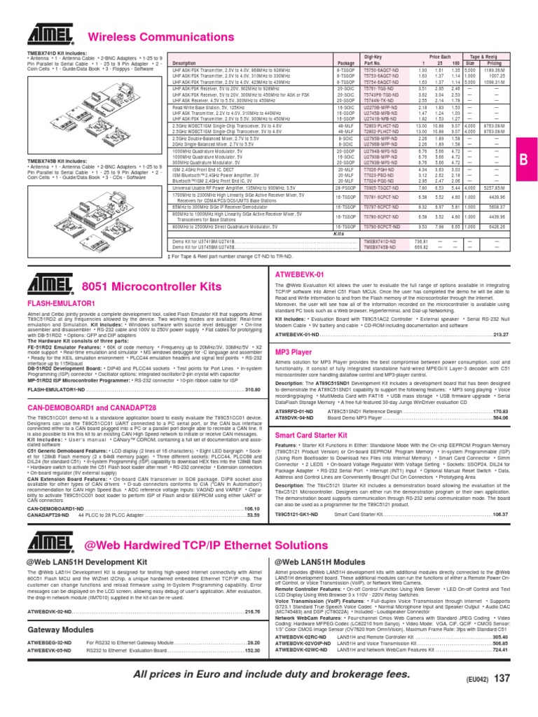 Datasheet | PDF | Microcontroller | Electrical Connector